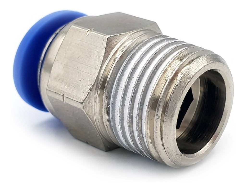 10 Pz De Conector/racor Rápido Neumático Recto 3/8 Npt X10mm | Instrutek